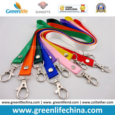 Economical neck various lanyards ready for custom logo printing standard claw clip hook accessory supplier