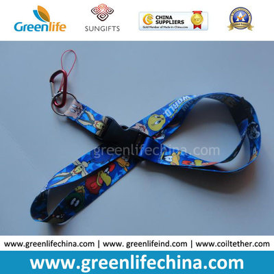 Promotional Custom Polyester Neck Lanyards Fashionable Full Heat Transfer Printing supplier