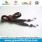 Custom Printed Silkscreen Printing Logo Working Lanyard Holder w/Leather Card Holder Combo supplier
