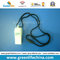 Hot Sale Custom Logo Imprinted Promotion Plastic PS Light Whistle with Cord Rope Black White Colors supplier