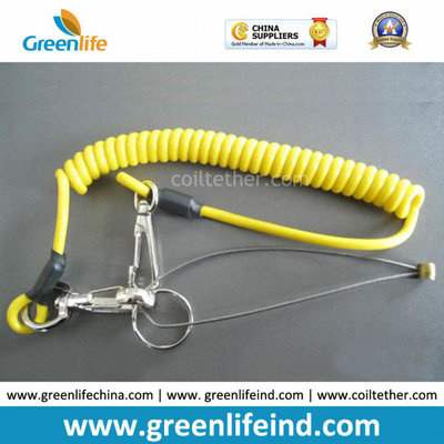 Muti-Colors Plastic Retention Rope Chain w/Snap Big Hook Security Stretch Tool Lanyards supplier