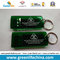 Customized Green Flat Alerting Whistle White Logo Printed w/Key Ring supplier