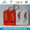 High Quality Fashionable White Flat Whistle Customized Printing w/Split Ring supplier