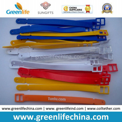 Baggage Tag Accessory Promotional Soft PVC Belt Holder in Red supplier