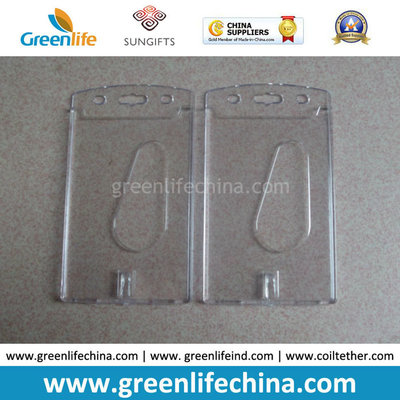 Factory Hard Clear Plastic Rigid Security Badge ID Holders supplier