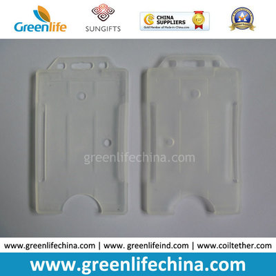 Durable Office Using Open Faced ID Badge Holder PP White supplier