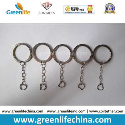 High Quality Stainless Steel #304  Inside Diametre 25MM Flast 3MM Dia Split Ring w/Chain supplier