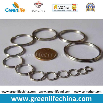 High Quality Stainless Steel #304  Inside Diametre 25MM Flast 3MM Dia Split Ring w/Chain supplier