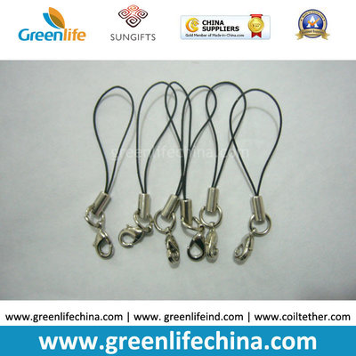 Standard Nylon Black String Loop with Mini  Lobster Clasp for Attaching Pendants supplier