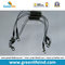 Transparent Black Color 0.5MM Stee Core Coated 2'' TUP Elastic Coiled Tether with Lobster Clip 2pcs supplier