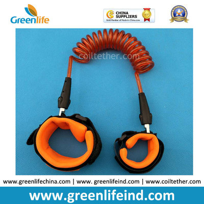 Hot Selling Transparent Orange 1.5M Spring Coiled Baby Toddler Anti-lost Harness supplier