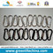 Alumium Gourd Shape Silver/Black Carabiner Hooks 6CM Length supplier