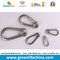 Alumium Gourd Shape Silver/Black Carabiner Hooks 6CM Length supplier