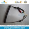 Anti-dropping Heavy Duty Plastic PU Coated Wire Core Tool Coiled Lanyard Leashes supplier